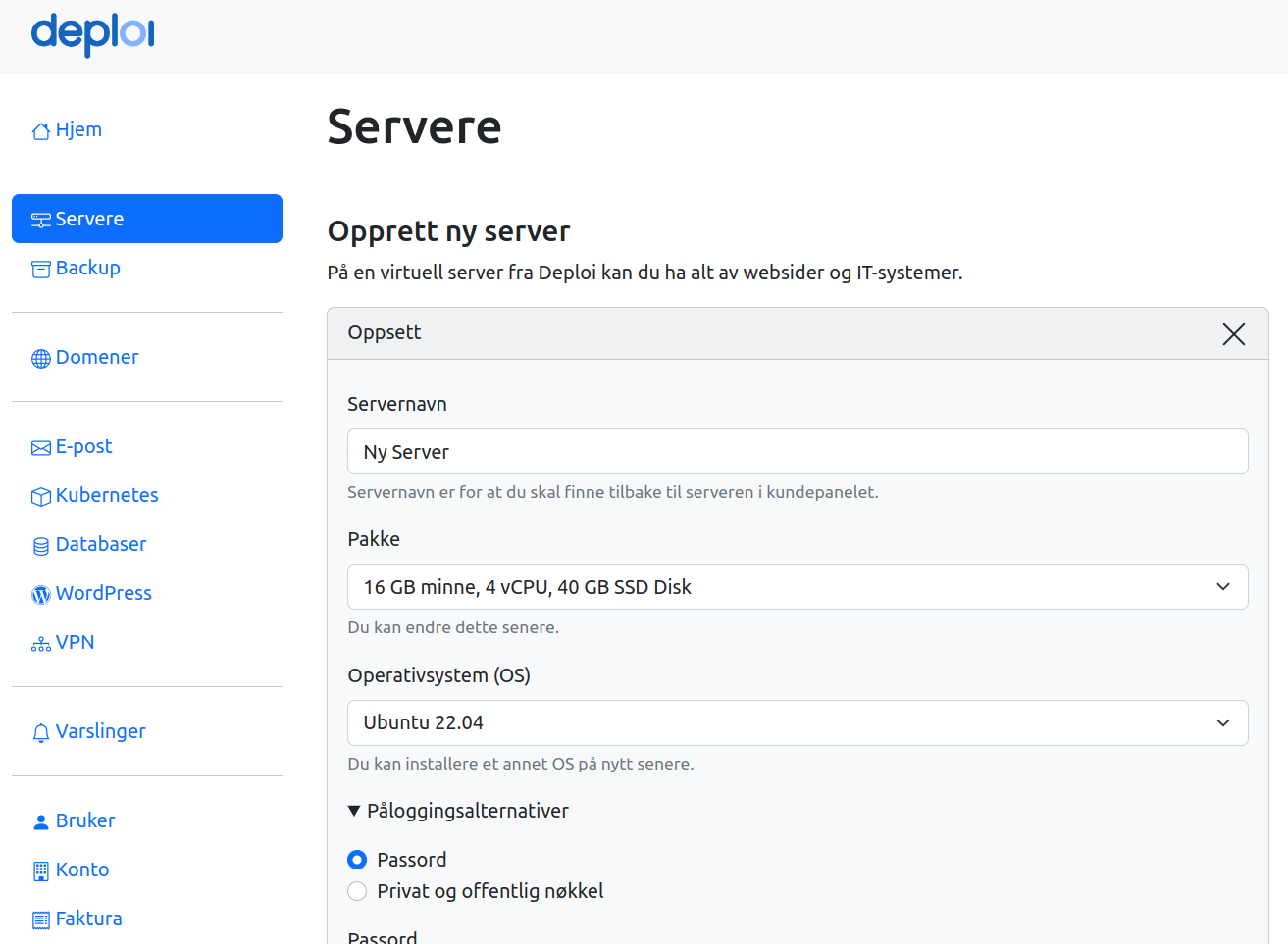 Vi lanserer nytt kundepanel - deploi.no